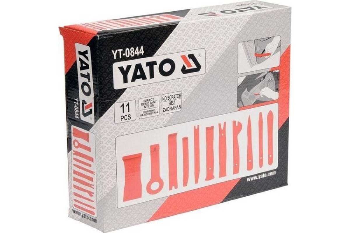 Съёмник крепежа обивки NYLON 11 предметов "Yato" купить по цене 37.49 ...