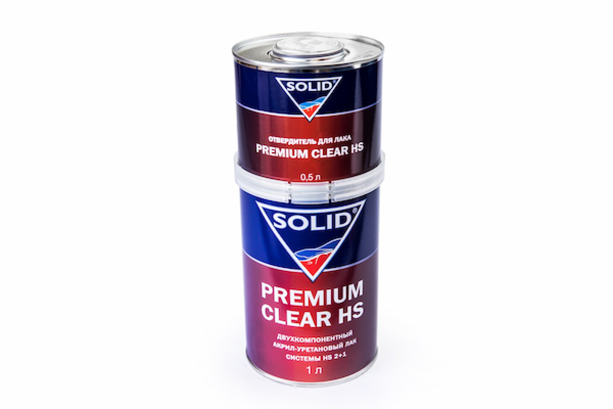 SOLID PREMIUM CLEAR HS Быстросохнущий прозрачный лак 1л + 0,5л купить ...